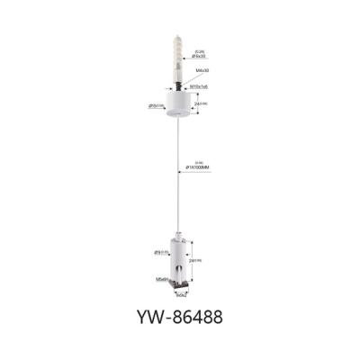 Cina Cavo d'ottone di SUS dei kit di cablaggi della plafoniera del gancio con un tappo 6*8mm YW86486 in vendita