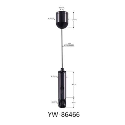 China Black Plated Art Wire Hanging Display Systems For Art Exhibition YW86466 for sale