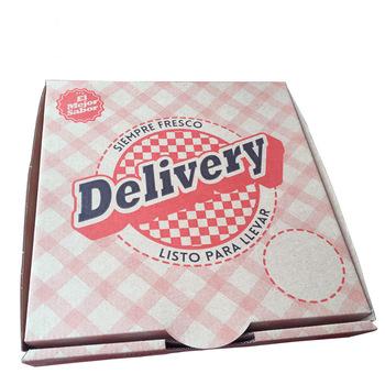 China Custom color printed design pizza caixa boxes wholesale cheap recyclable chilli caja pizza boxes for sale