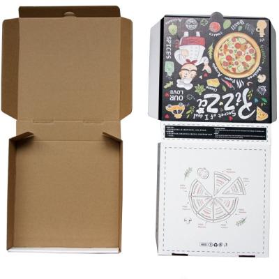 China Recycled Materials Hot Sale In Canada Wholesale Pizza Boxes Flexo Printing Custom Pizza Boxes for sale