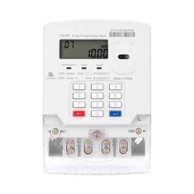 Cina CA168-L01 Multi tariff STS Smart Prepaid Electricity Meter Smart Energy Meter Con tastiera RF / LORA Comunicazione in vendita