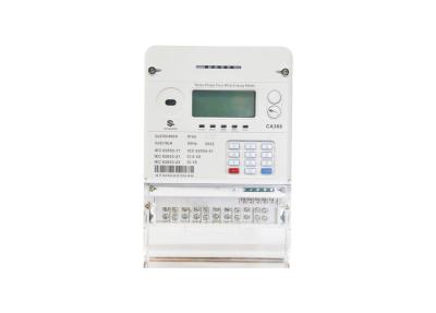 China 4G GPRS three phase prepayment energy meter with split keypad, DLMS certificated for sale