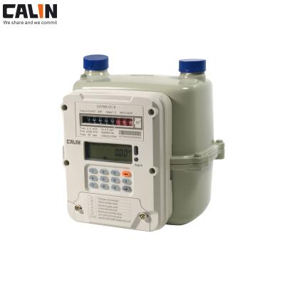 China Calin Prepaid Gas Meter LORA WAN Smart Gas Meter Prepaid Meter White Steel NB-IOT for Africa for sale