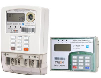 Split Type Single Phase Prepaid Electricity Meters BS5685 Footprint Kwh Meter