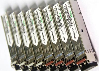 China Dual LC Receptacle SFP Optical Transceiver Support DDMI , Fiber Transceiver Module for sale