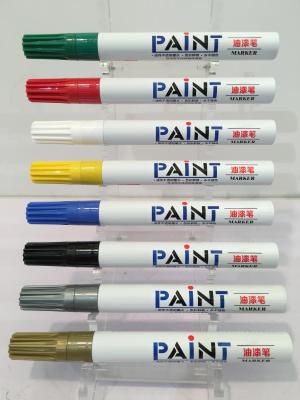 China 21color Paint Marker Oil-based Valve Action Paint Pens, Fine Point Acrylic Tip, Multichem Ink for sale