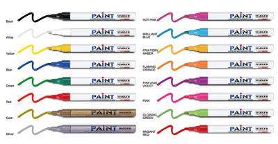 China 12 Colors Waterproof Car Tyre Tire Tread Rubber Metal permanent Paint Marker Pen for sale