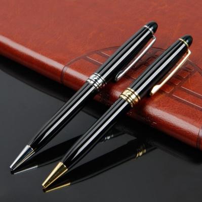 China Custom Premium Black Twist Metal Pens With Logo for sale