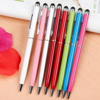 China Hotel Use Slim Metal Pen metal stylus touch screen pen for promotional for sale