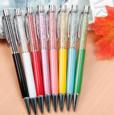 China Gift promotion Twist Metal pen,unique Metal crystal ballpoint pen for lady gift for sale
