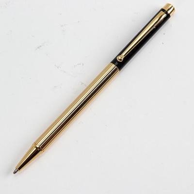 China Promotional Executive Printing ogo Gold color metal pen Gift ball pen for sale