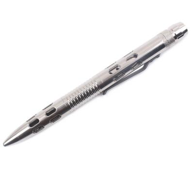 China Less quantity Stainless steel LED tactical pen with multi-functional self-defense pen for sale