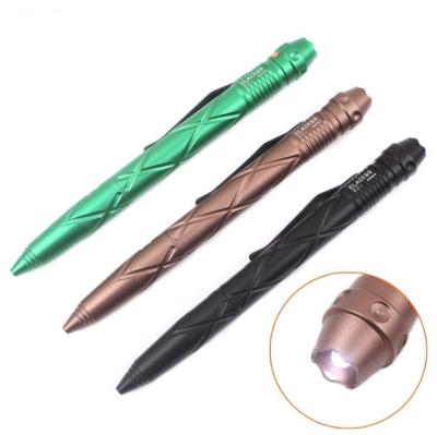 China Aluminum alloy with high brightness LED lights tactical pen defense pen self-defense pen for sale