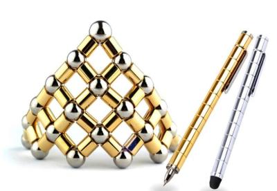 China Newest fidget toy the polar pen magnets fidget pen with magnet balls pen for sale