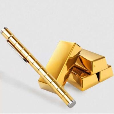 China Gold Color Decompression magnetic pen with stylus for sale