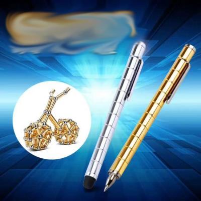 China Multi-section DIY shape decompression magnet pen for sale