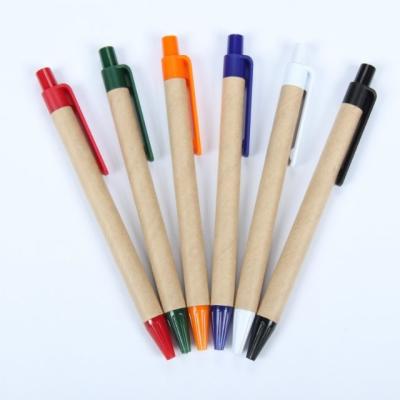 China cheap retractable eco-friendly plastic advertising Paper pen for sales for sale