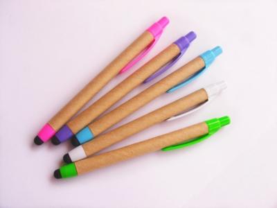 China China Factory eco-friendly Paper pen colored plastic pens office pen for sale