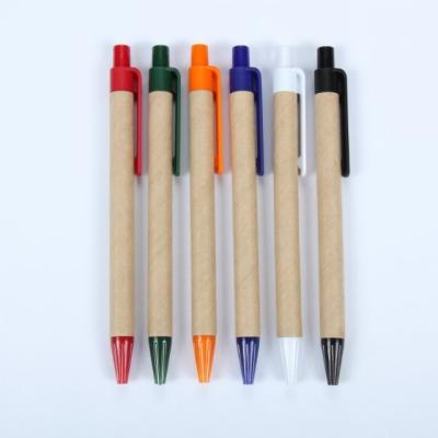 China Environmental Recycled Tube Ballpoint Paper Pen for sale