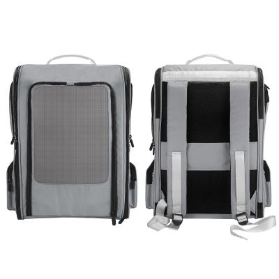 China Sustainable Sustainable Hongju  Pet travel bag Expandable Fit Up to 18 Lbs Cat Pet Carrier dog backpack for Cats Dogs Small Animals for sale