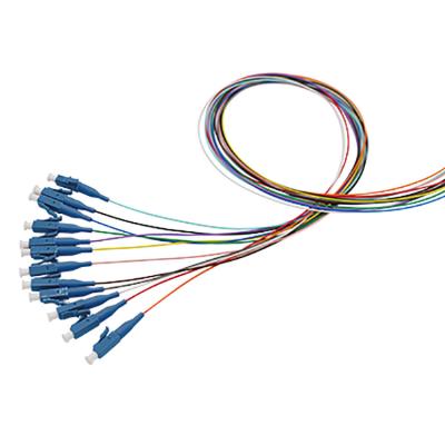 China 12 trança da fibra ótica da palavra simples do cabo de remendo g652d do LC apc upc da cor g657a2 0.9mm para FTTH à venda