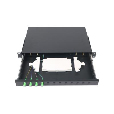 Cina 12 tipo scatola del cassetto del centro del porto 4 di distribuzione di ODF e quadro d'interconnessione ottici in vendita