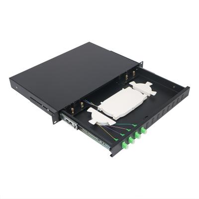 Cina 12 tipo scatola del cassetto del centro del porto 4 di distribuzione di ODF e quadro d'interconnessione ottici in vendita