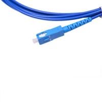 China Singlemode Simplex 9 / 125 LSZH 1core 2core Fiber Optic Jumper Patch Cord FTTH for sale