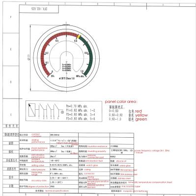 Cina MONITOR DENSITÀ GAS SF6, Campo di Pressione Assoluta 0-1.0 MPa, Precisione Classe 1.0, Compensazione Temperatura, Acciaio Inossidabile 304/316L, Grado di Protezione IP in vendita