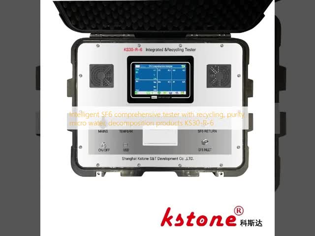 Intelligent SF6 comprehensive tester with recycling, purity, micro water, decomposition products KS30-R-6