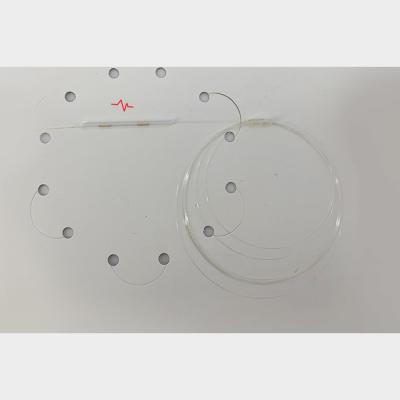 China 28mm 24mm FBG Grating van Vezelbragg met Goud en Nikkel met een laag dat wordt bedekt dat Te koop