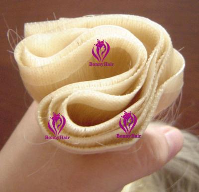China 100% Remy Hair Skin Weft for sale