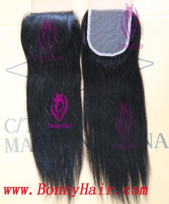 China 10% virgin remy hair closure for sale
