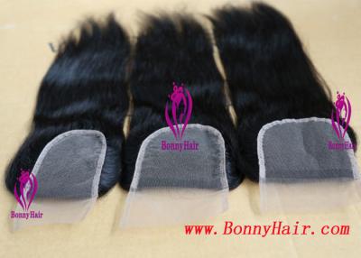 China 100% virgin remy hair closure for sale