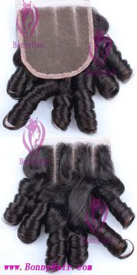 China 100% virgin remy hair closure for sale