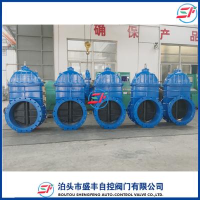 China ductile iron GGG50 PN16 BS DN600 non rising stem gate valve for sale