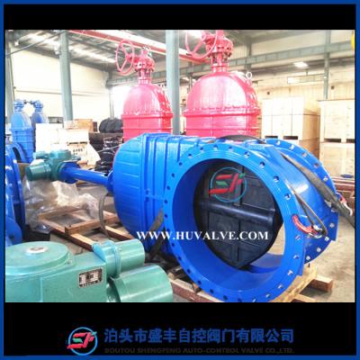 China ductile iron Large diameter bevel gear DN1000 gate valve for sale