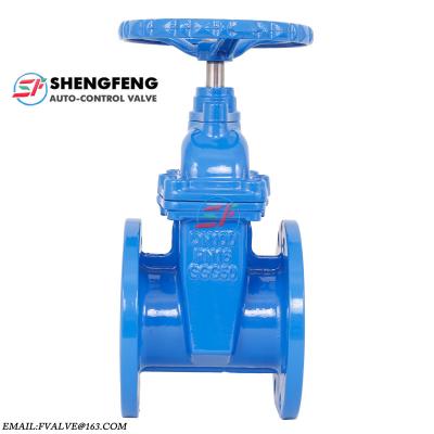 China DIN3202 F4 PN16 PN10 ductile iron DN100 gate valve for sale