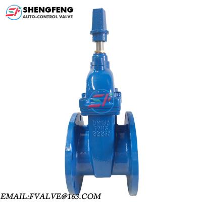 China DIN3202 F4 PN16 ductile iron DN150 gate valve for sale