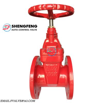 China DIN F4 GGG50 QT450 PN16 Gate valve for water for sale