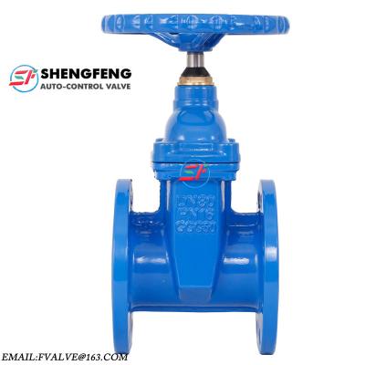 China DIN3352 DN100 DIN F4 Resilient seat ductile iron NRS gate valve for sale