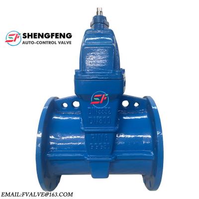 China DIN3352 F5 PN25 Resilient seated ductile iron wedge gate valve for sale