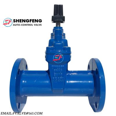 China DIN3352 F5 PN16 cast iron DN100 GGG50 water gate valve for sale