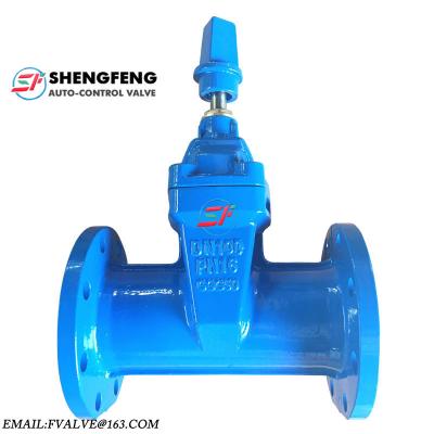 China GGG50 PN16 Din ductile iron resilient seat F5 gate valve for sale
