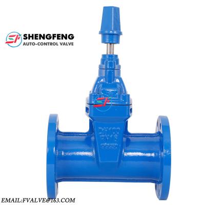 China DIN 3352 DN100 soft seat cast iron F5 gate valve for sale