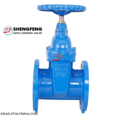 China BS5163 pn16 water resilient seat cast iron ductile iron gate valve for sale