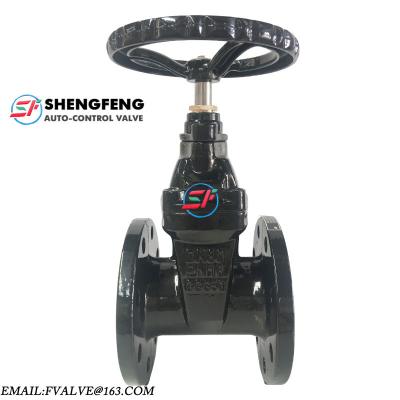 China PN16 SS disk cast iron body gate valve with hand wheel for sale