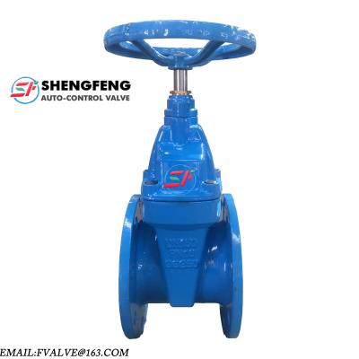 China Ductile Cast Iron Resilient Flanged Gate Valve for sale