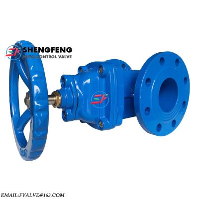China f5  non rising stem cast rubber iron gate valve for sale