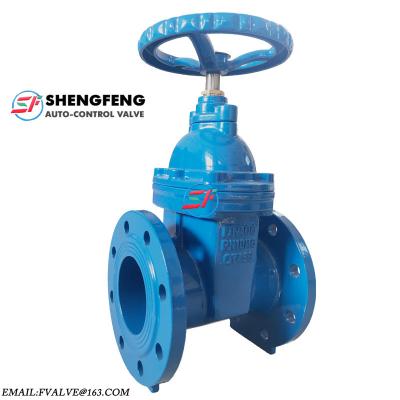 China Different Sizes And Rubber Seat Flange Cast Iron Gate Valve for sale